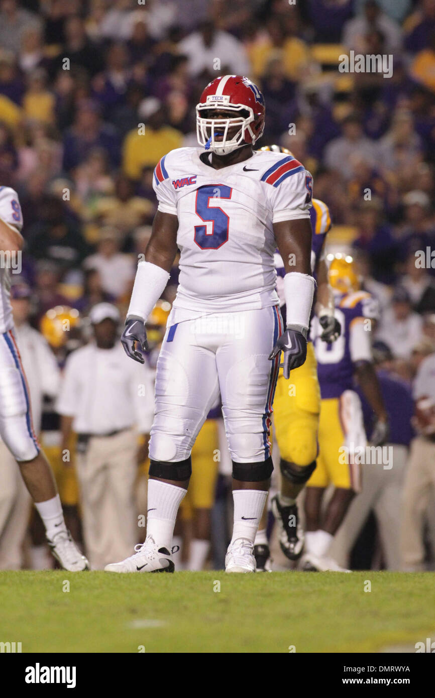 Louisiana Tech defensive tackle D'Anthony Smith (5) during the game at ...
