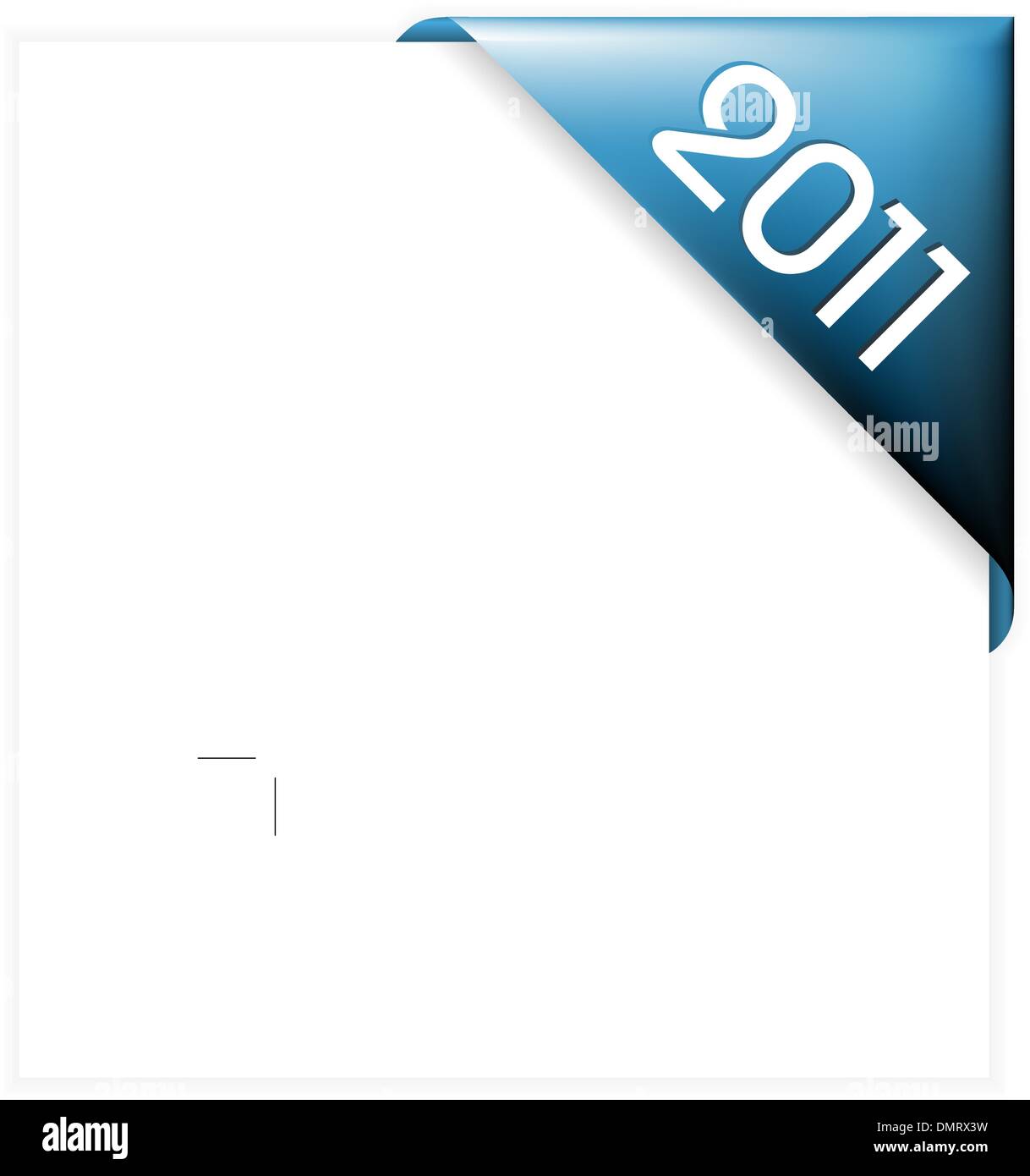 Blue corner flag Stock Vector Images - Alamy