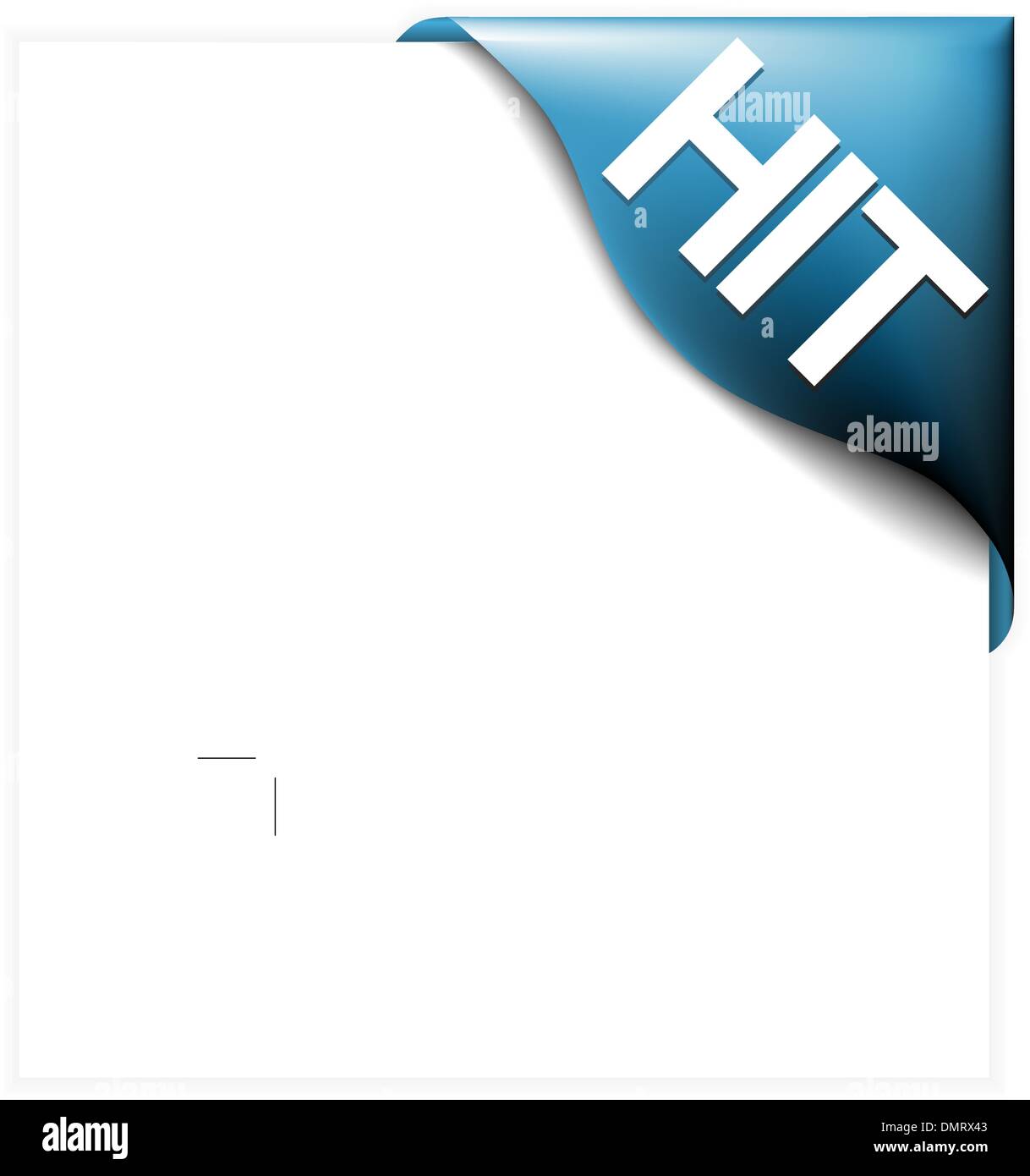 Blue corner ribbon Stock Vector Images - Alamy