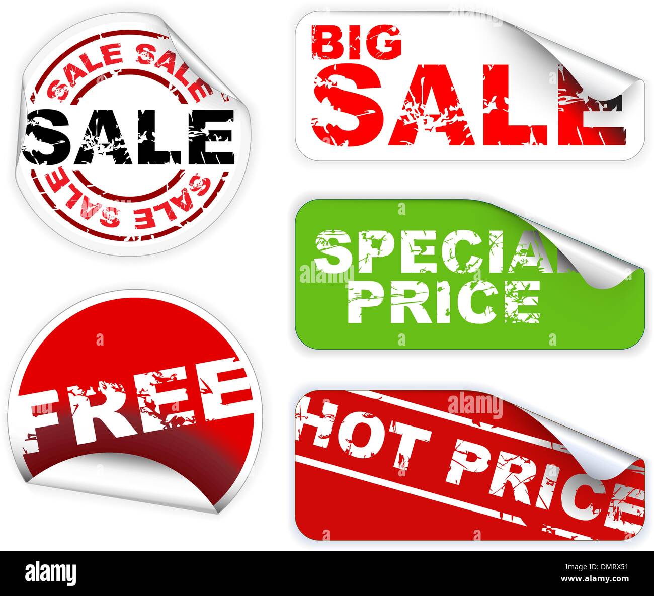 Used stickers Stock Vector Images - Alamy