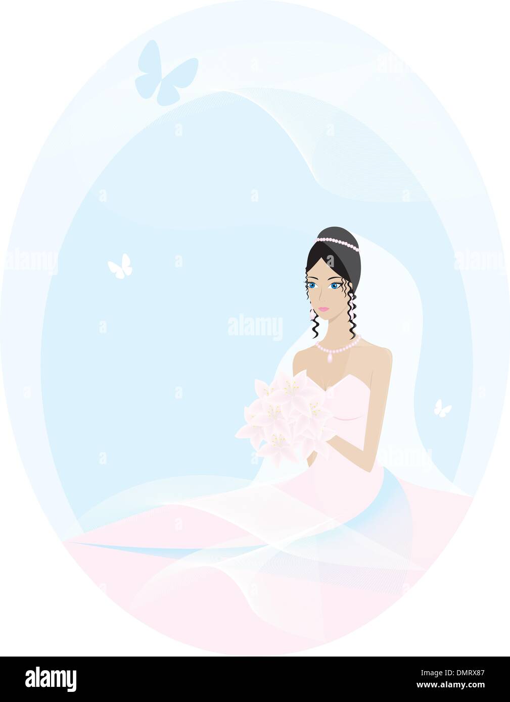 Feminine bouquet Stock Vector Images - Alamy
