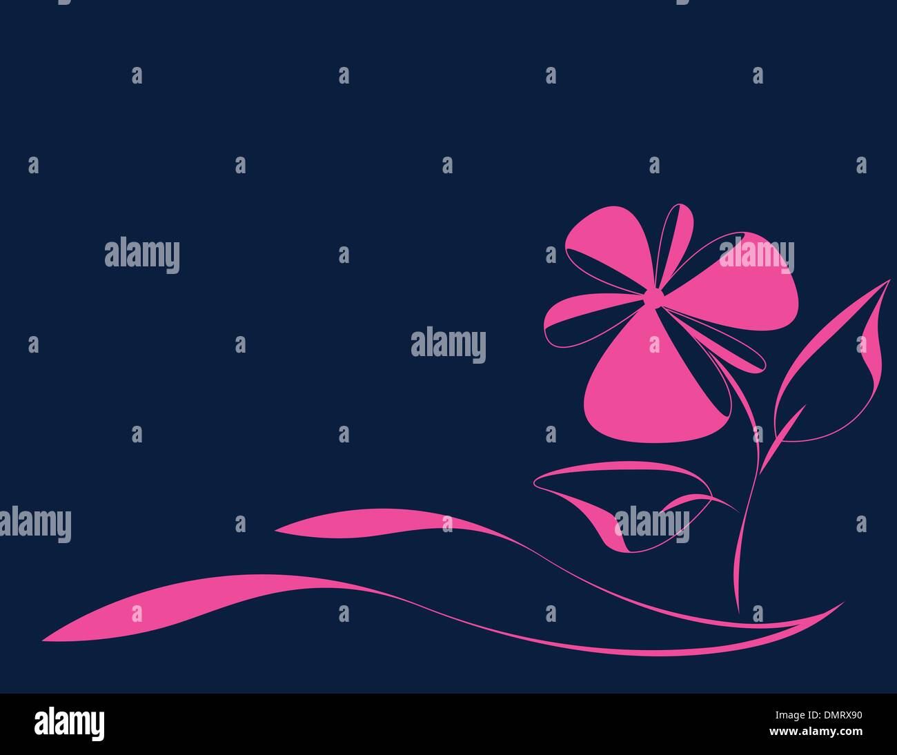 Single flower pattern Stock Vector Images - Alamy