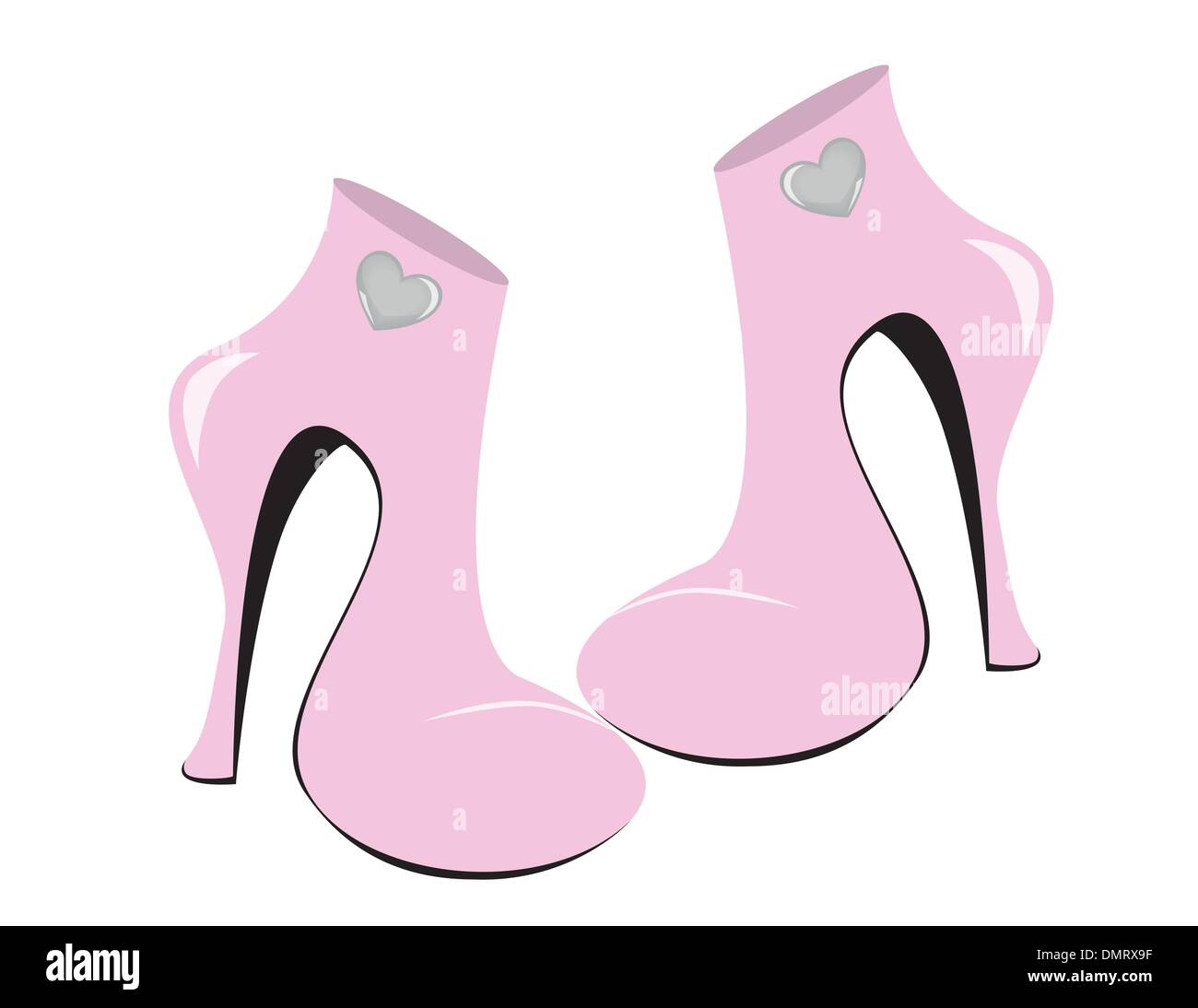 Fashionable pink boots Stock Vector Image & Art - Alamy