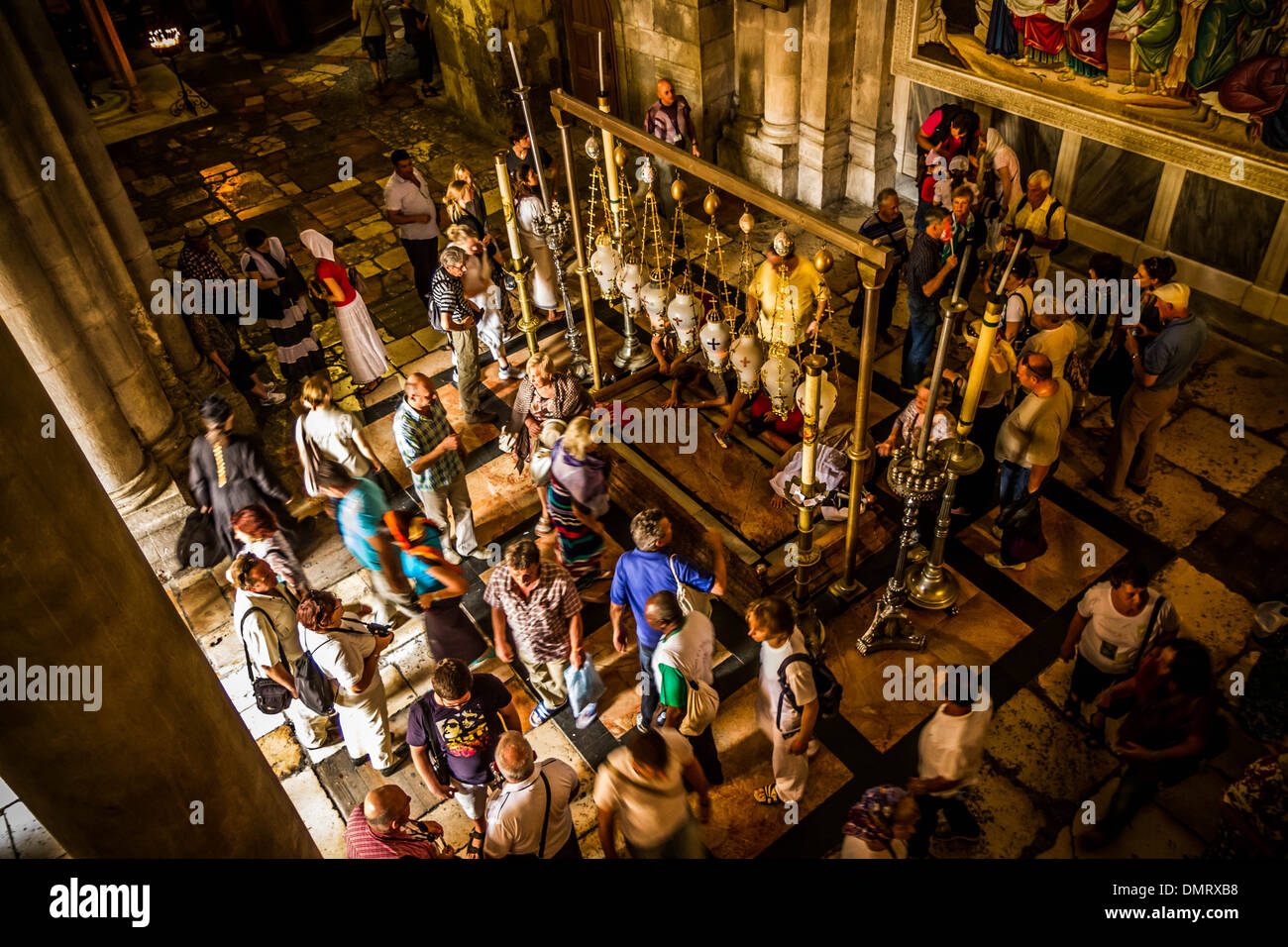 The Stone of Anointing, also known as The Stone of Unction inside the ...