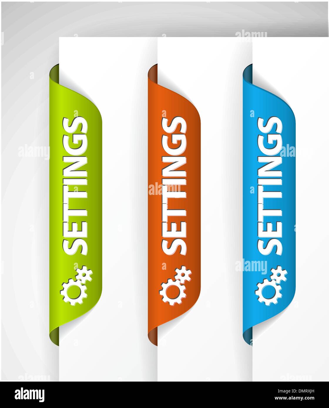 Settings Labels / Stickers Stock Vector Image & Art - Alamy