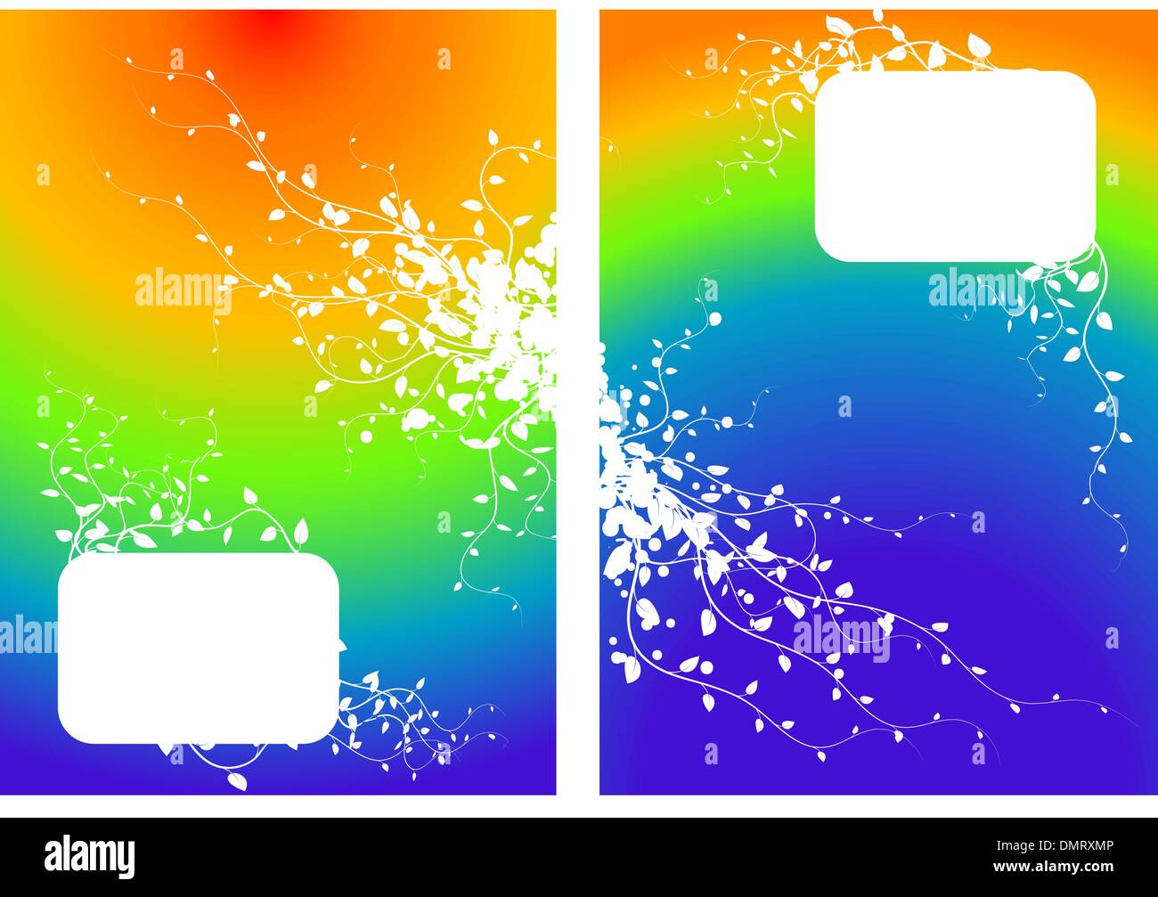 Rainbow Of Foliage Stock Vector Images - Alamy