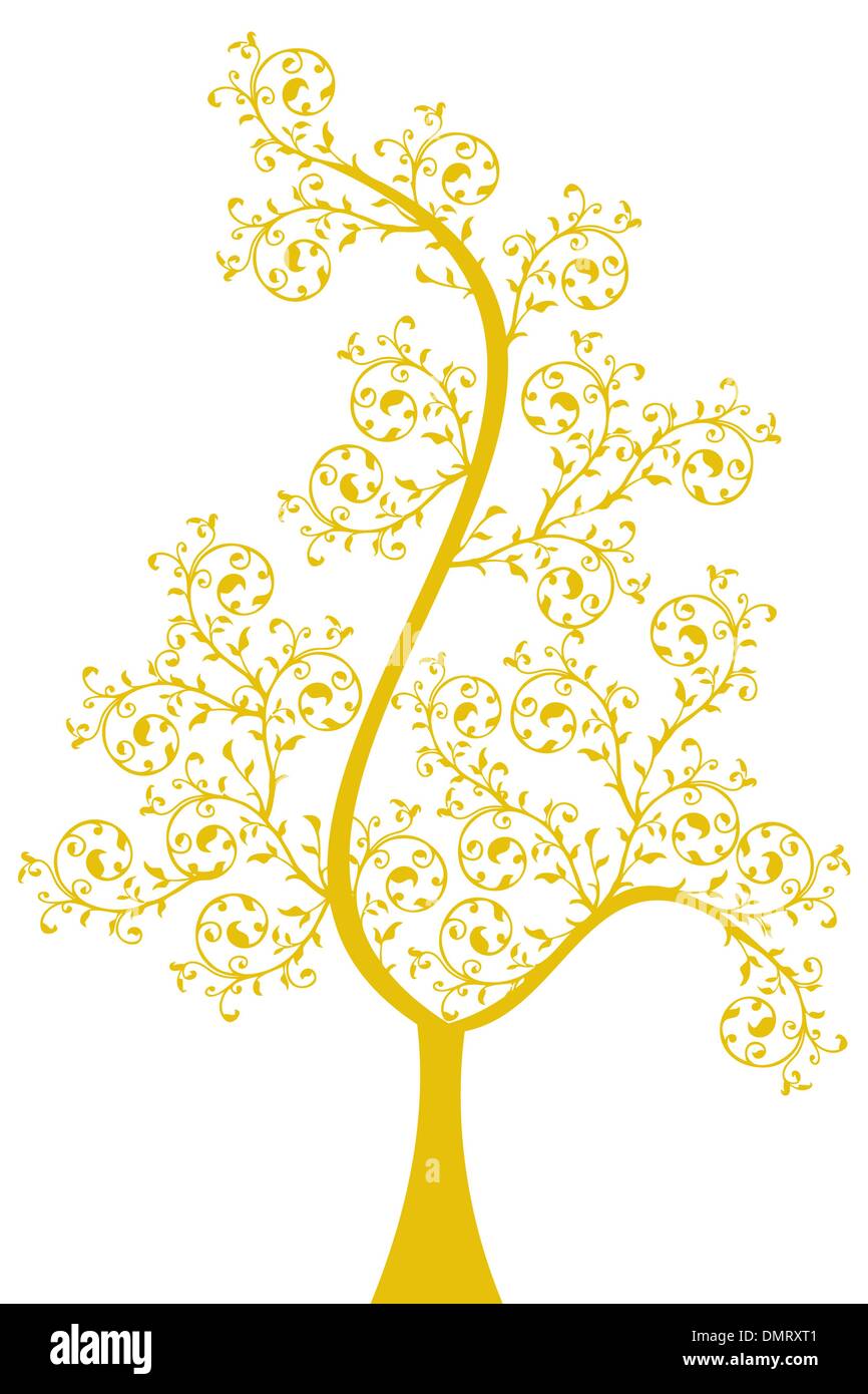 Yellow tree bark Stock Vector Images - Alamy