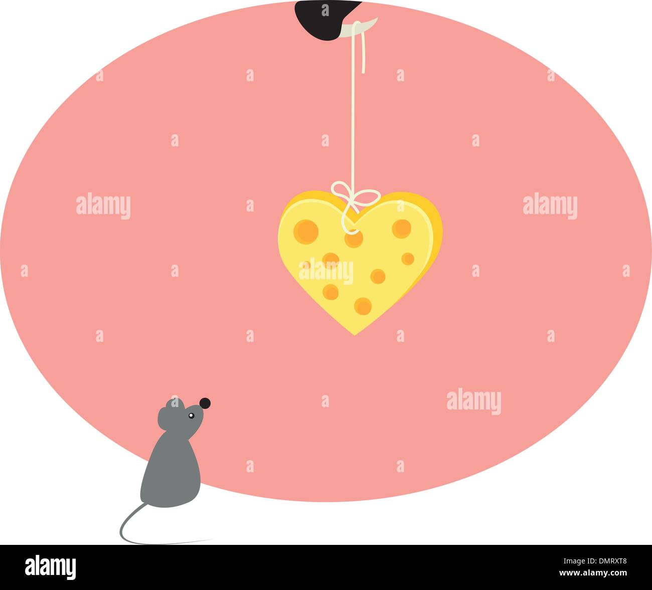 mouse and heart from cheese Stock Vector Image & Art - Alamy
