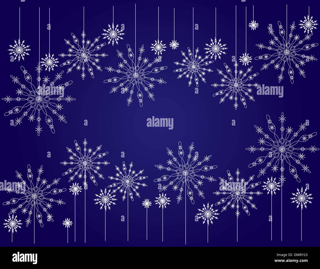 White snowflake on dark Stock Vector Images - Alamy