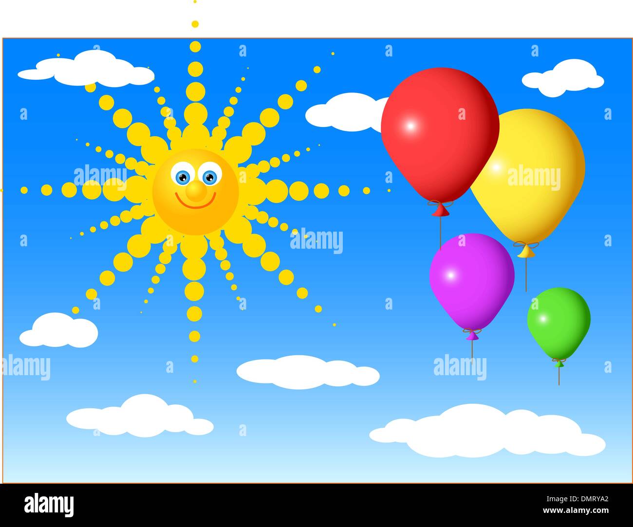Colour pop balloons Stock Vector Images - Alamy