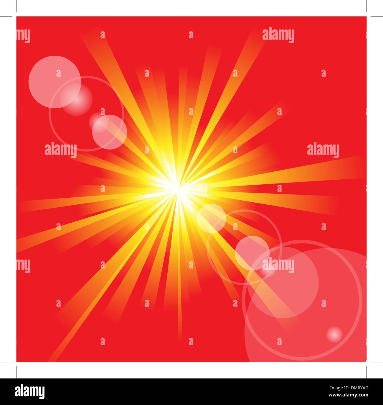 Red hot sun Stock Vector Images - Alamy