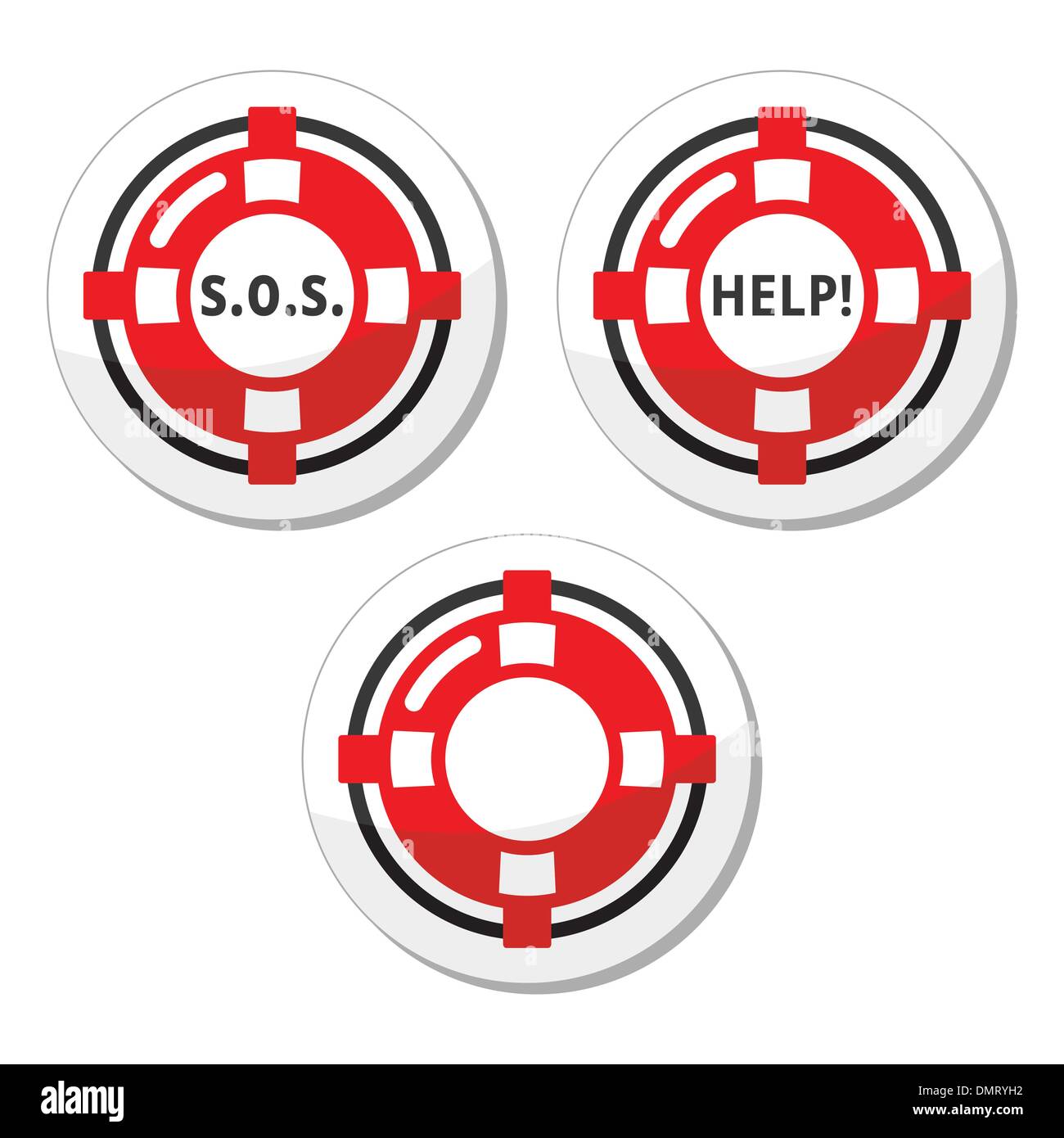 Emergency help icons set Stock Vector Images - Alamy