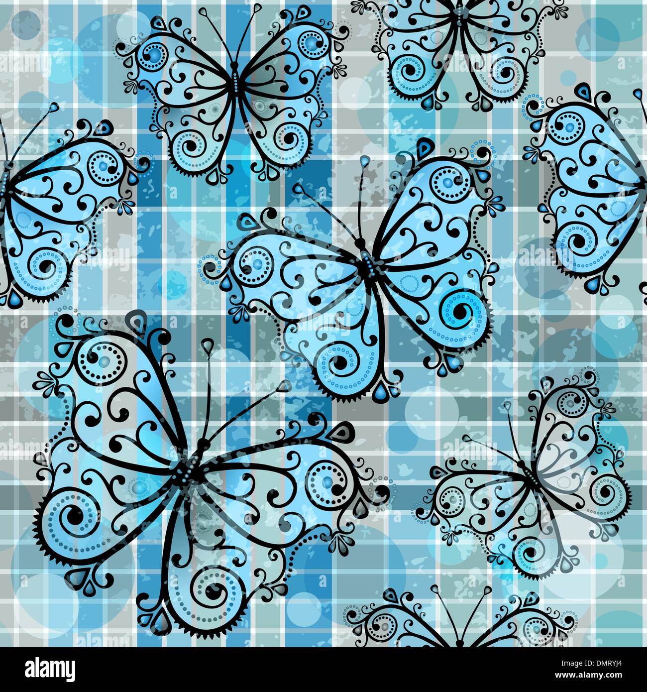 Checkered butterfly Stock Vector Images - Alamy