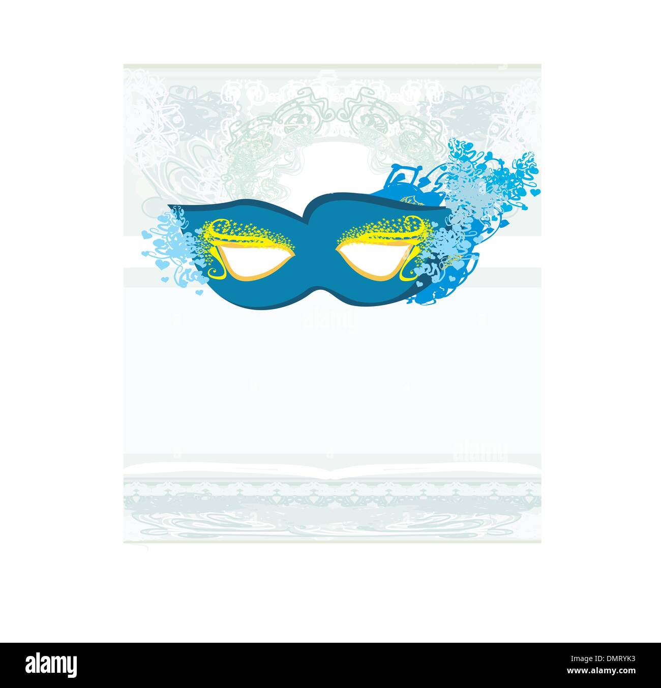 Vector blue venetian carnival mask Stock Vector Image & Art - Alamy