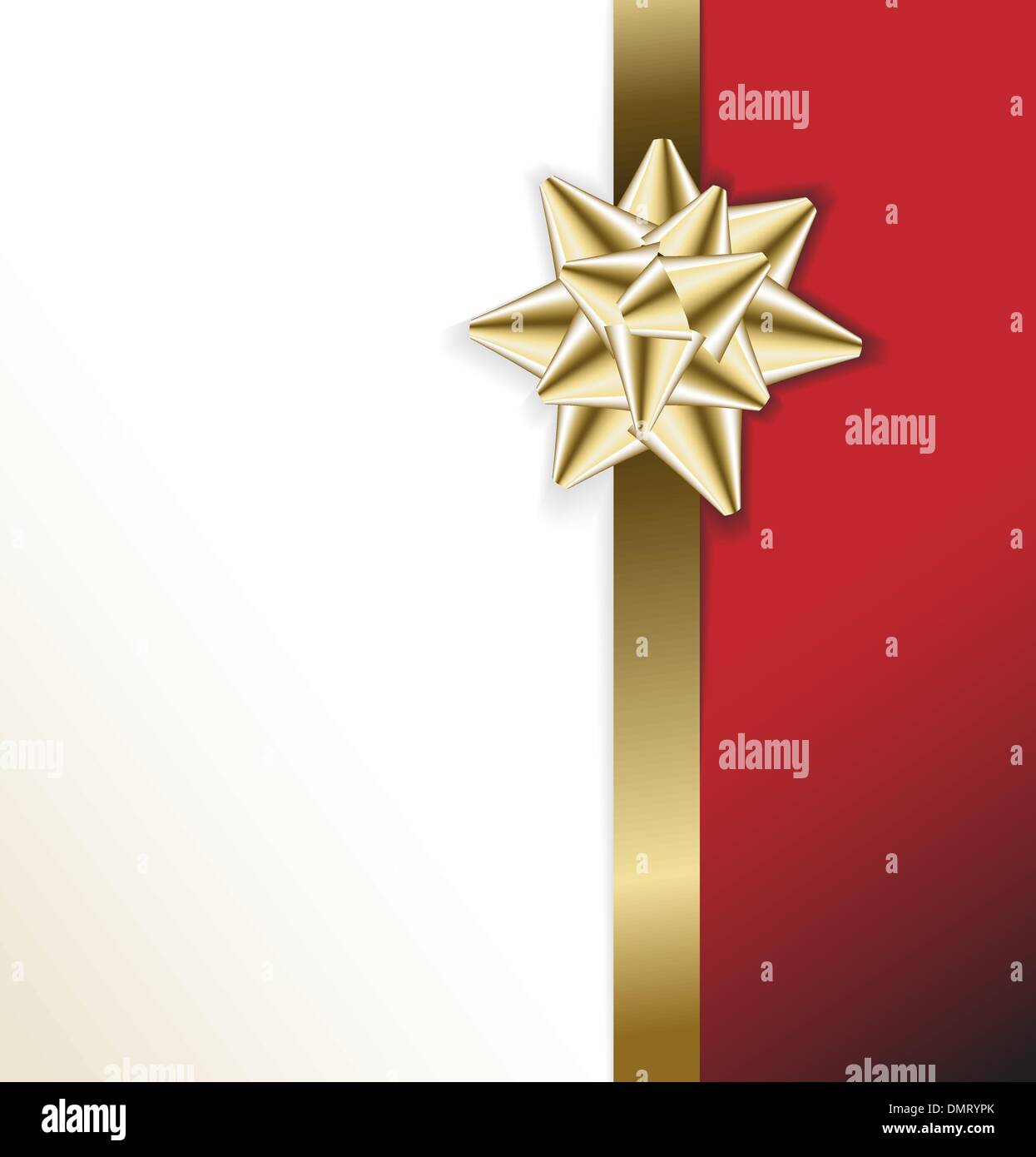 White ribbon on red Stock Vector Images - Alamy