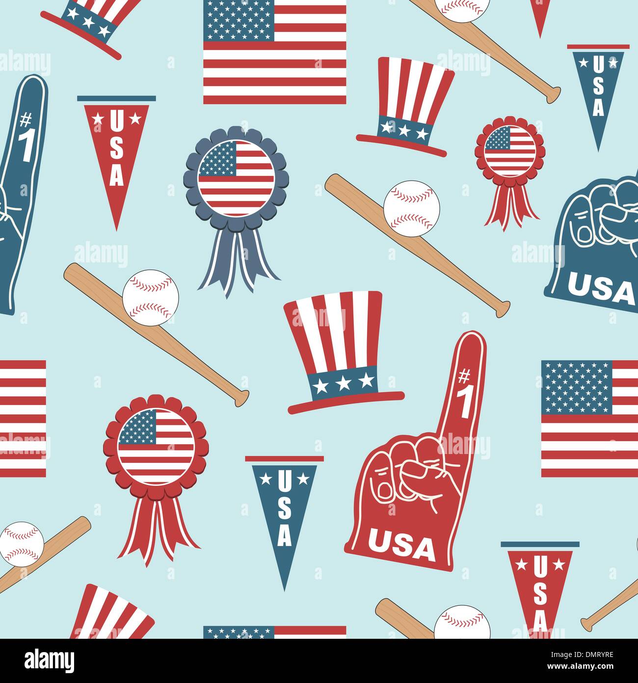Seamless pattern usa flag Stock Vector Images - Alamy