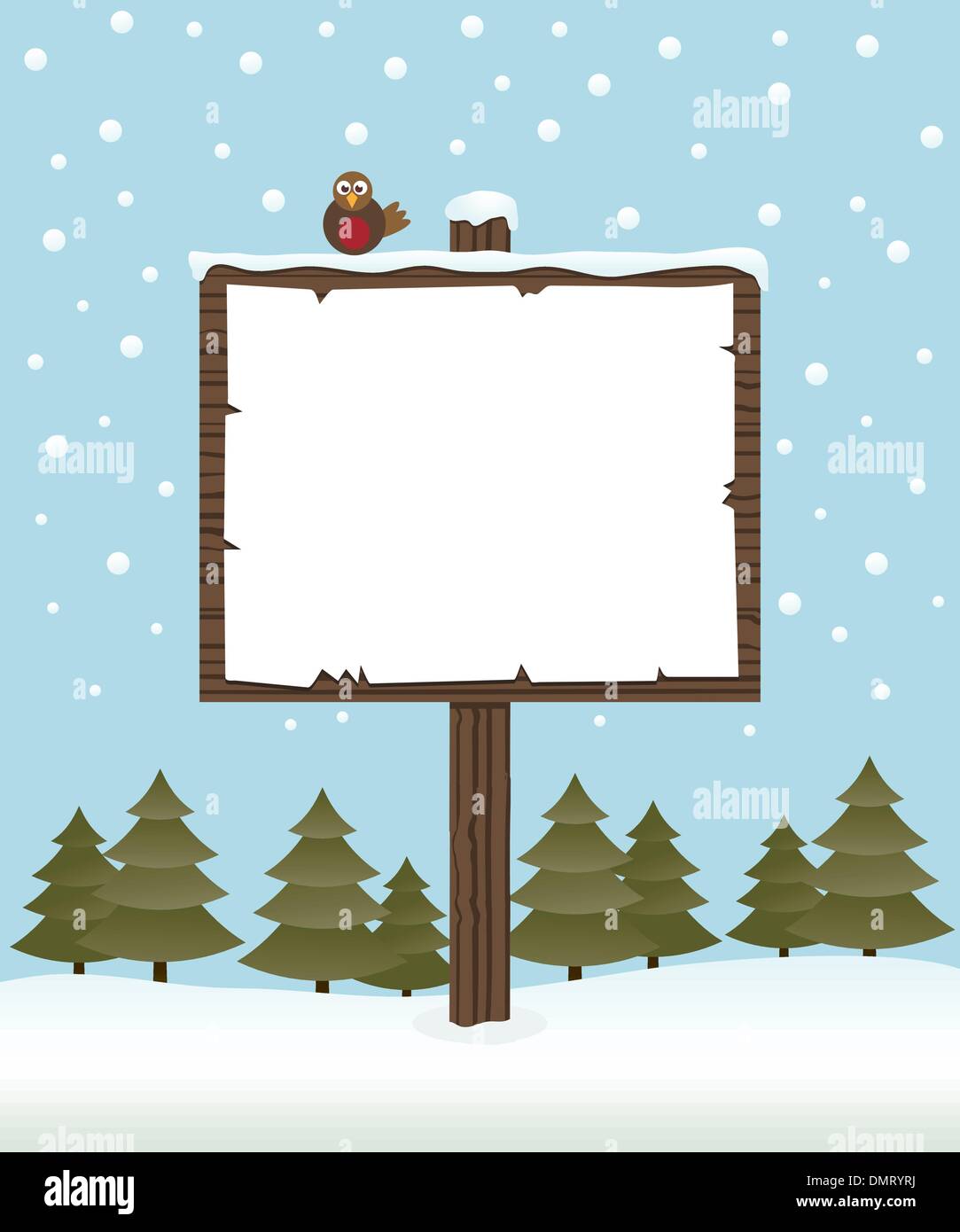 winter sign post Stock Vector Image & Art - Alamy