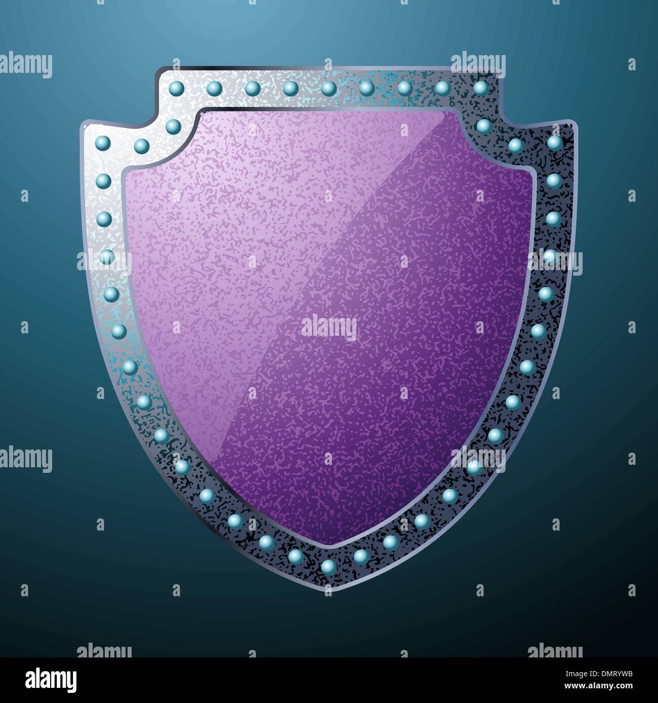 Scratched steel shield. EPS 8 Stock Vector Image & Art - Alamy
