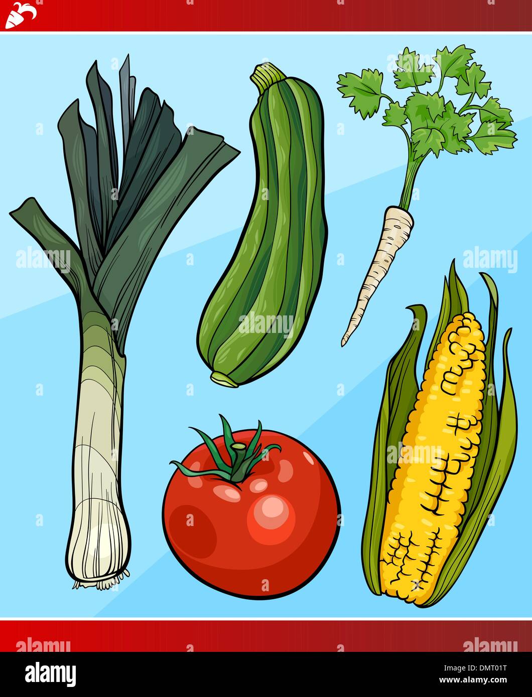 vegetables set cartoon illustration Stock Vector Image & Art - Alamy