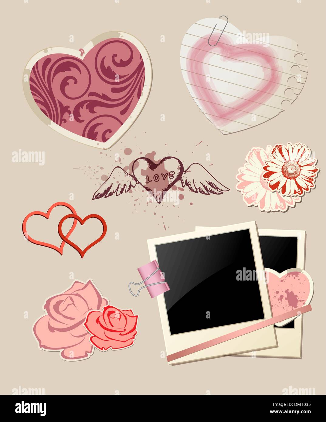 Scrapbook vectors Stock Vector Images - Alamy
