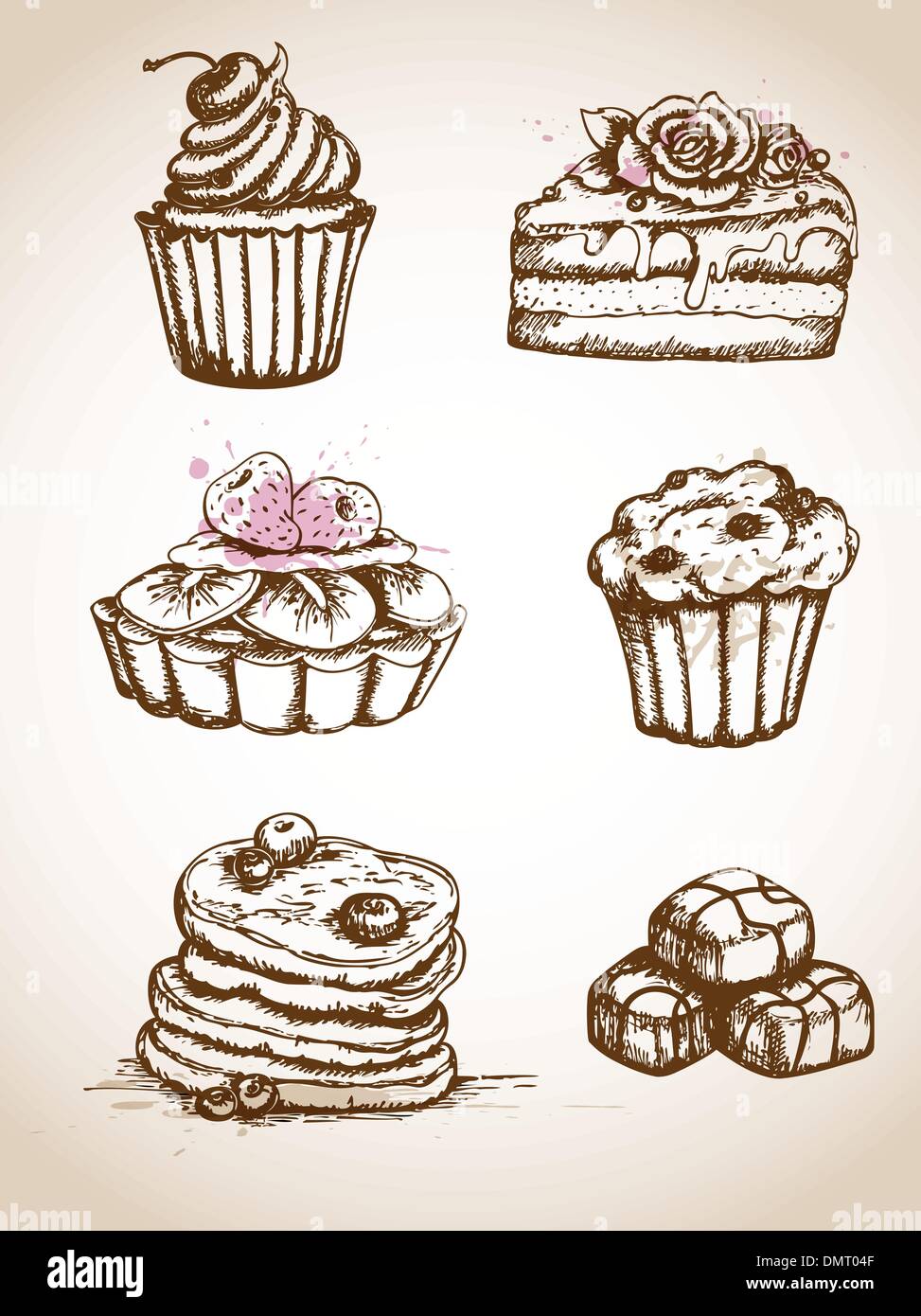 Vintage pie Stock Vector Images - Alamy