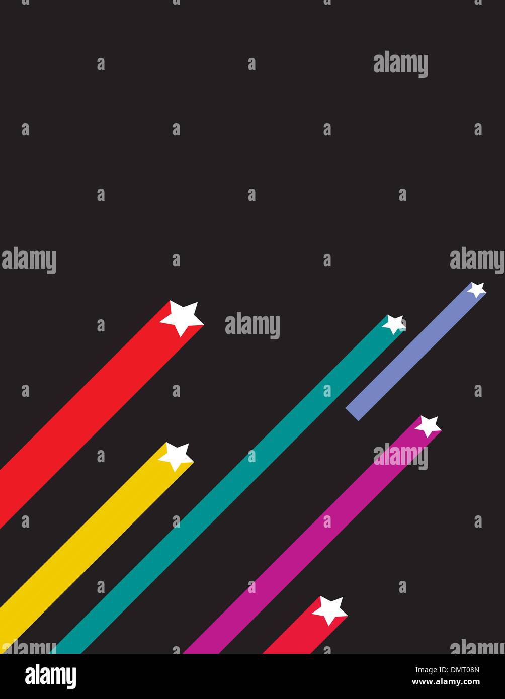 Colorful shooting stars Stock Vector Image & Art - Alamy