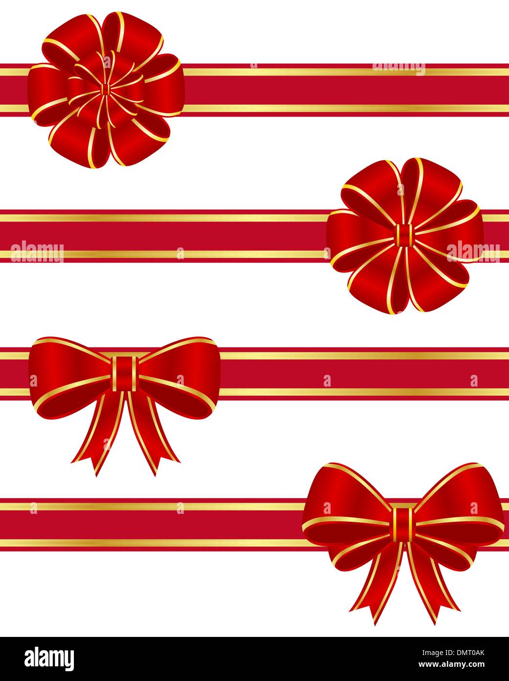 Bows pattern illustration vector Cut Out Stock Images & Pictures - Alamy