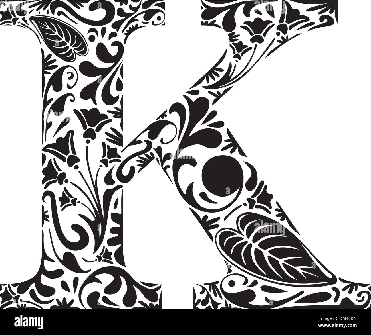 K leaf Stock Vector Images - Alamy