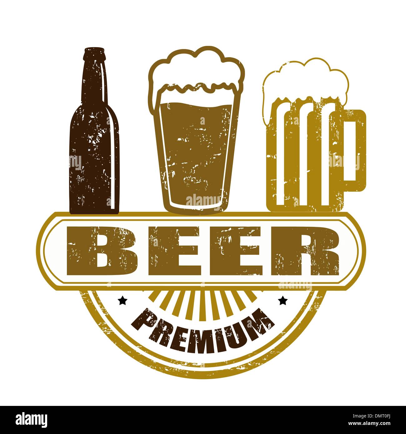 Draft beer sign Stock Vector Images - Alamy
