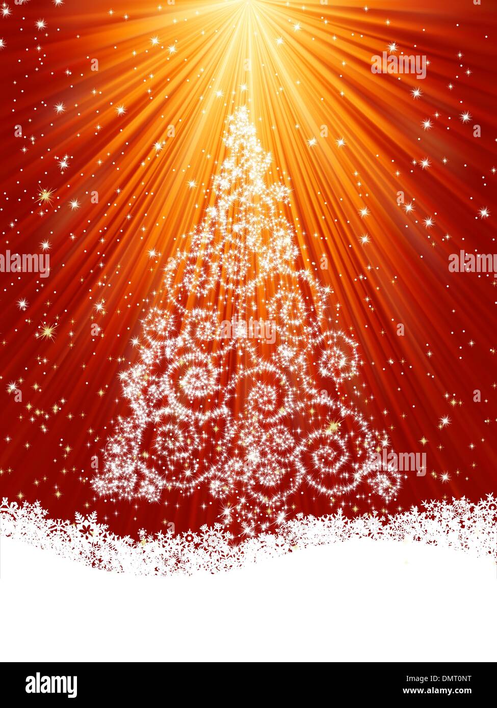 Decorate tree branch winter Stock Vector Images - Alamy