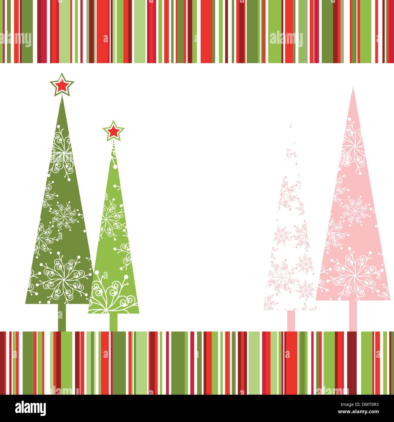 Striped red christmas card Stock Vector Images - Alamy