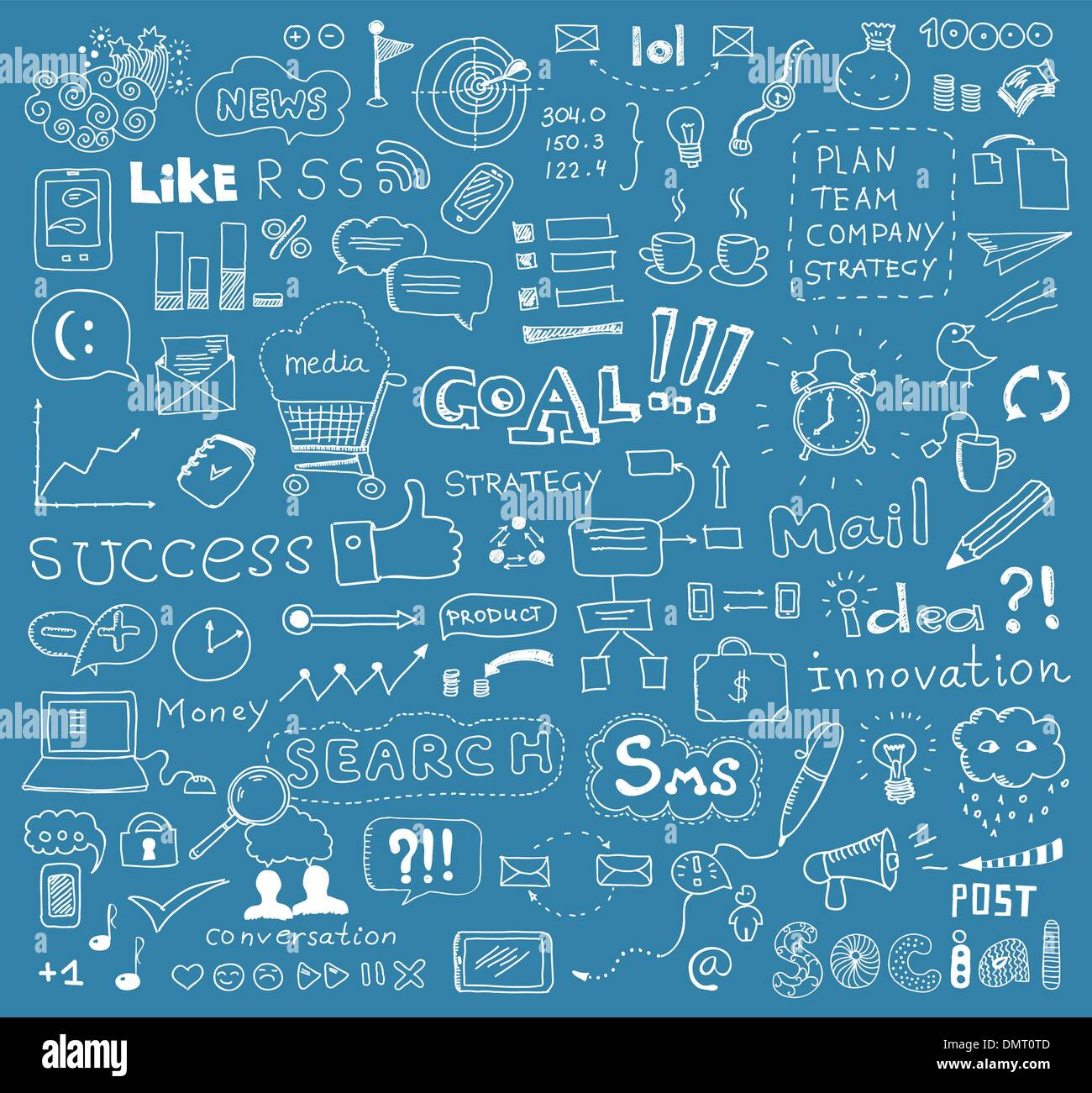 Brainstorming vector elements background Stock Vector Image & Art - Alamy