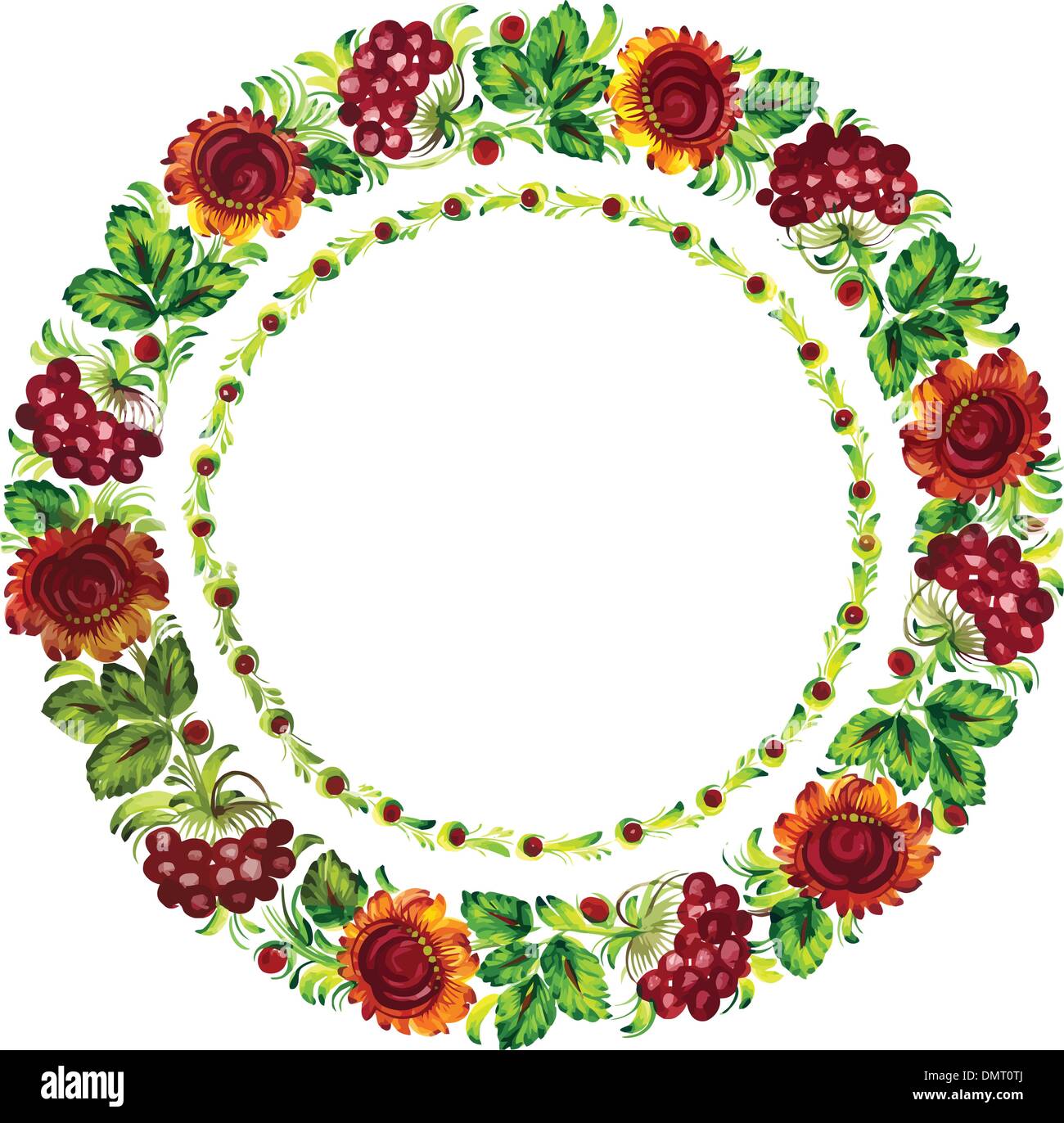 Watercolour circle Stock Vector Images - Alamy