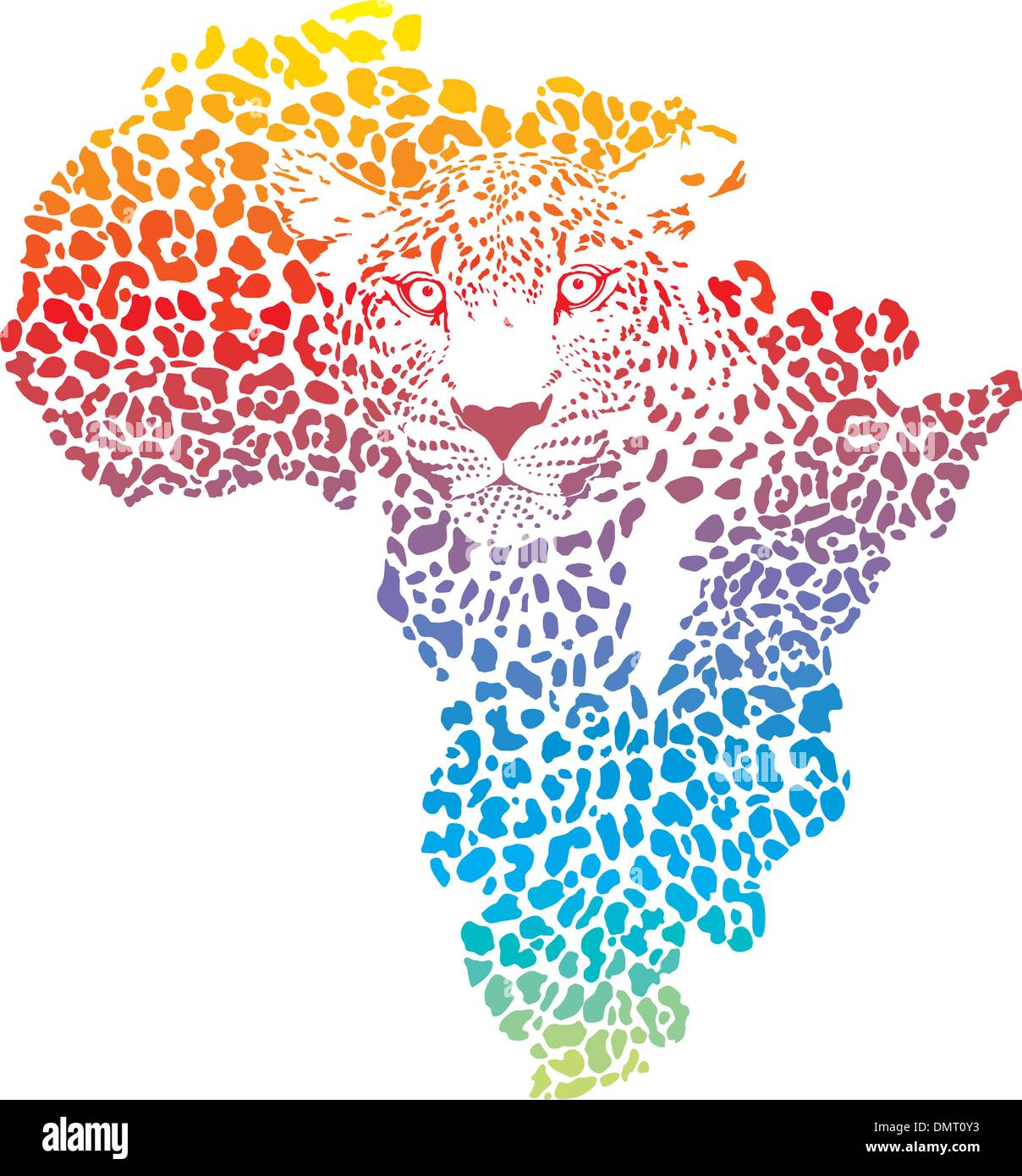 Abstract symbol Africa in leopard camouflage Stock Vector Image & Art ...