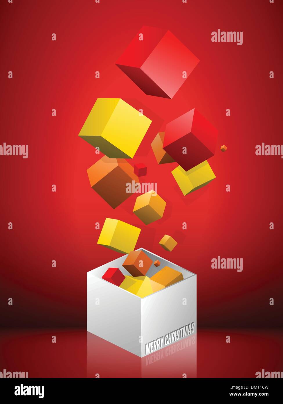 Red gift package on Stock Vector Images - Alamy
