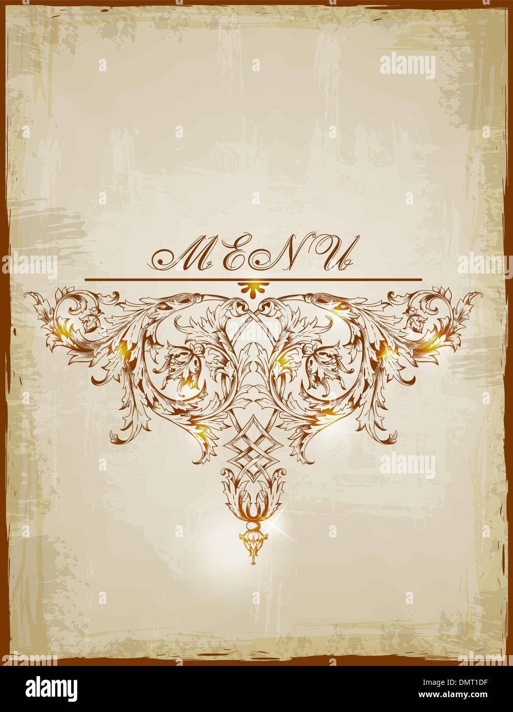 Old menu vintage hi-res stock photography and images - Alamy