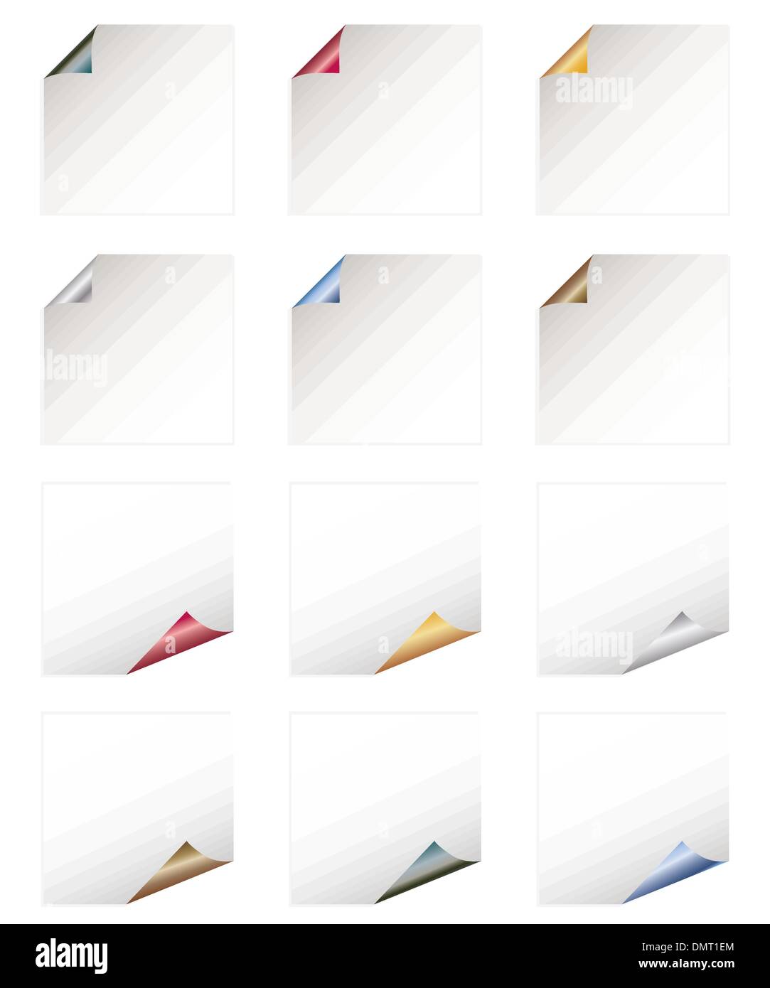 Peeled paper Stock Vector Images - Alamy