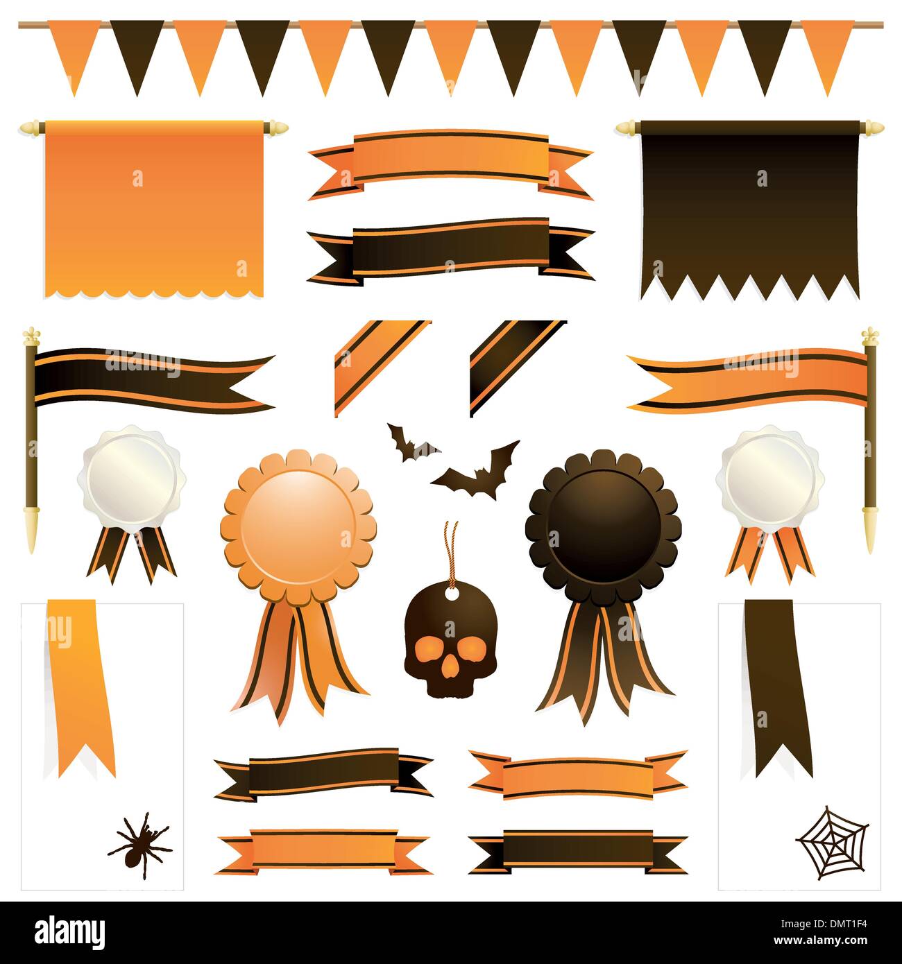 Orange And Black Ribbon