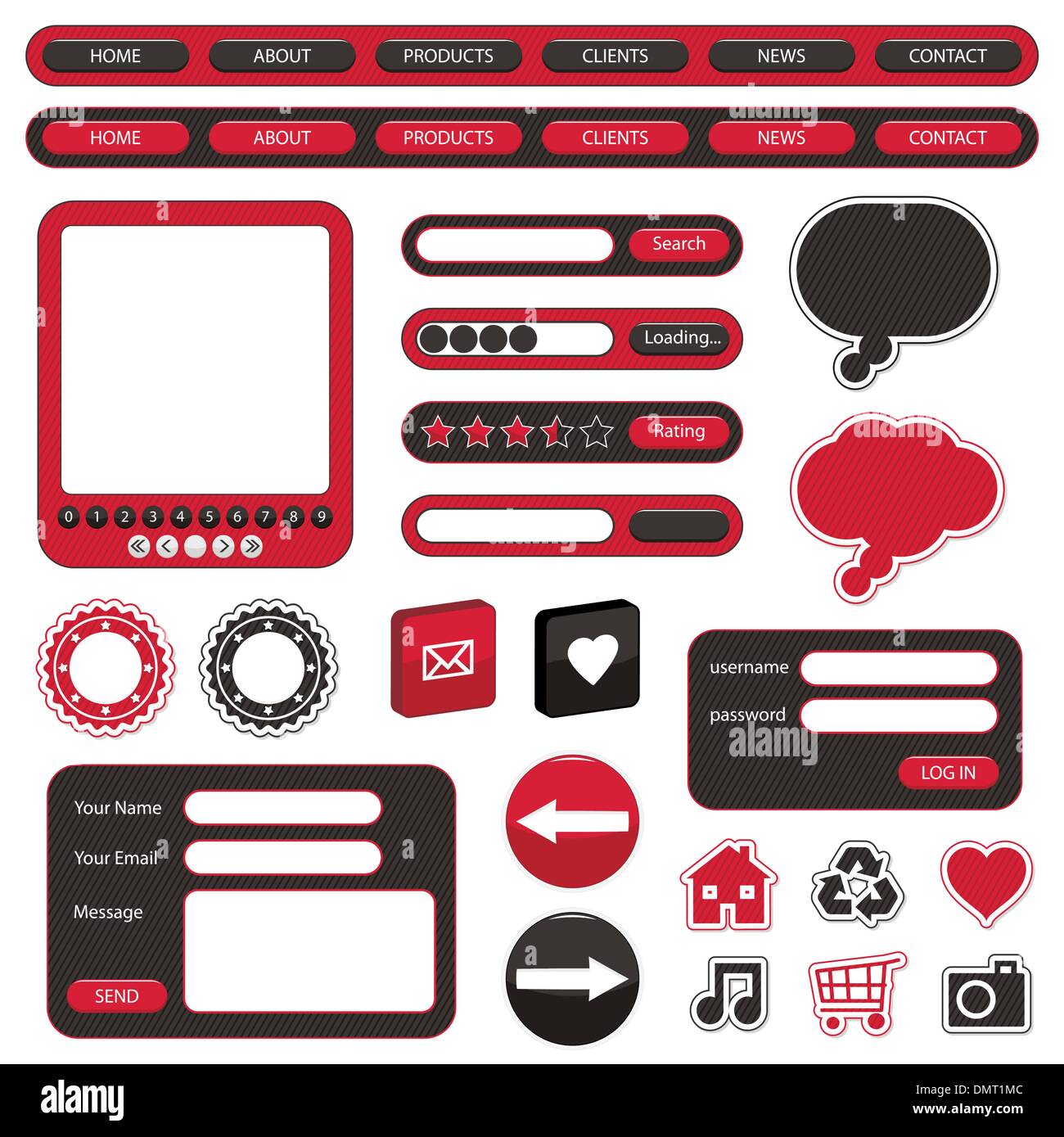 Black stripe box Stock Vector Images - Alamy