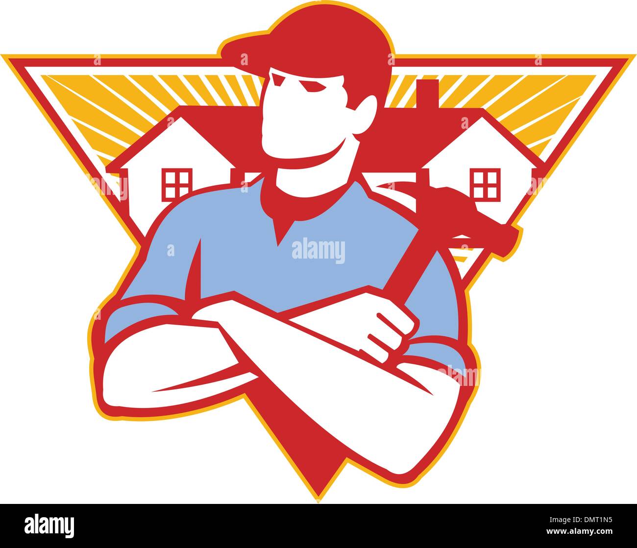 Hammer house Stock Vector Images - Alamy