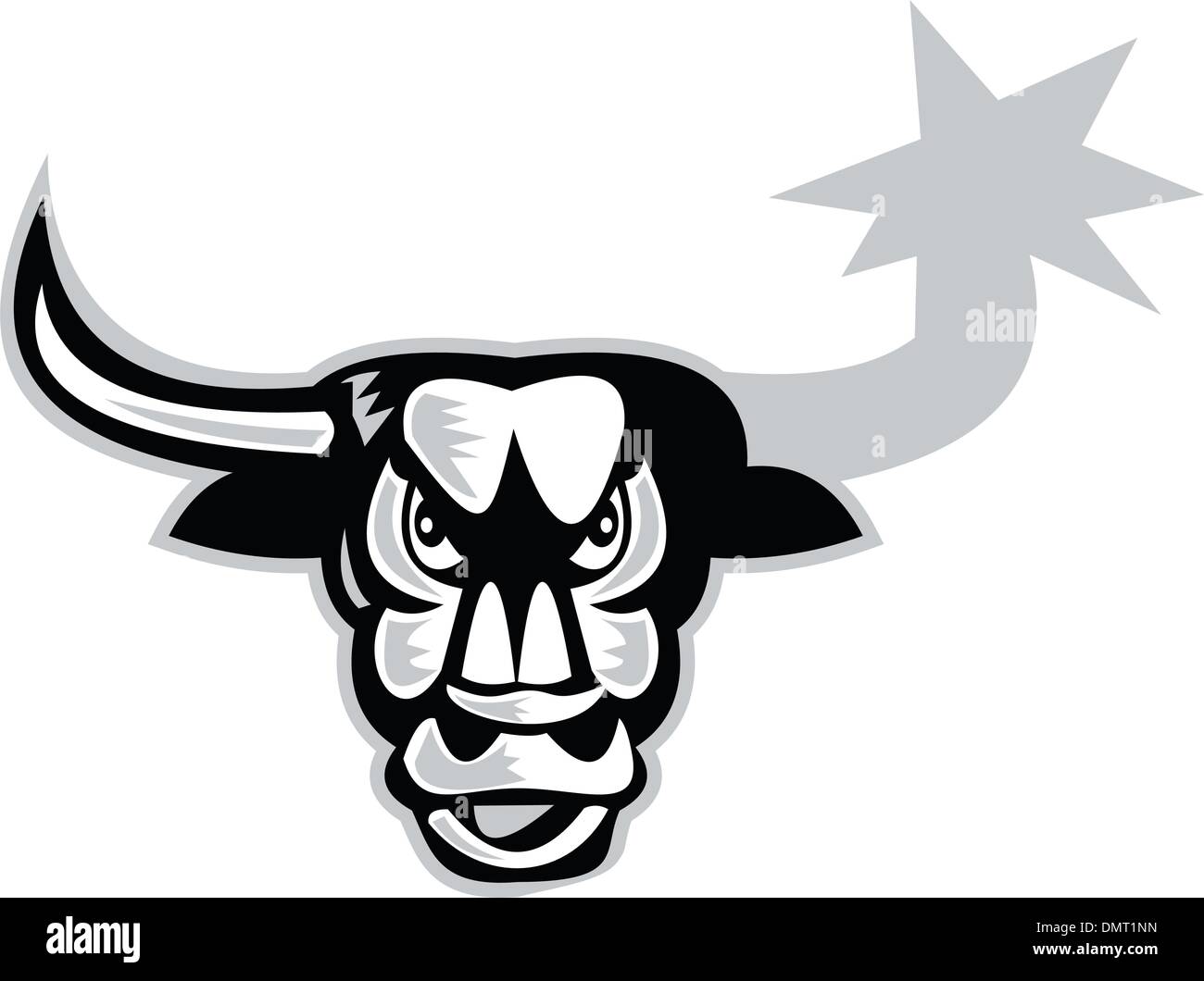 White longhorn Stock Vector Images - Alamy