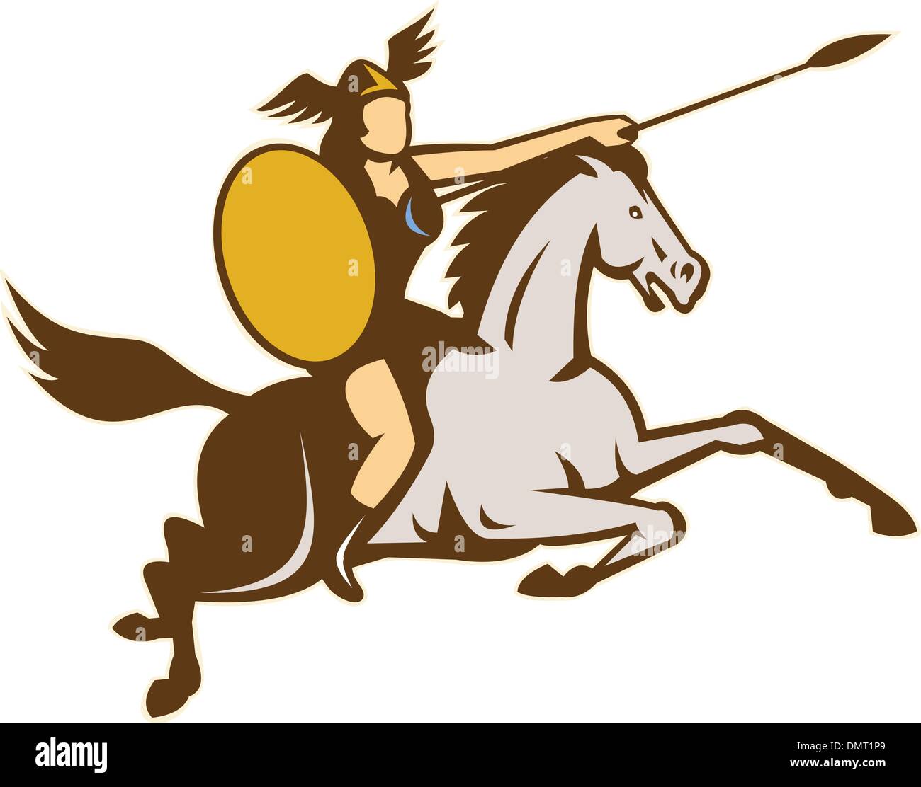 Valkyrie Norse Stock Vector Images Alamy
