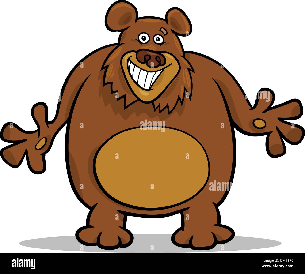 brown bear cartoon illustration Stock Vector Image & Art - Alamy