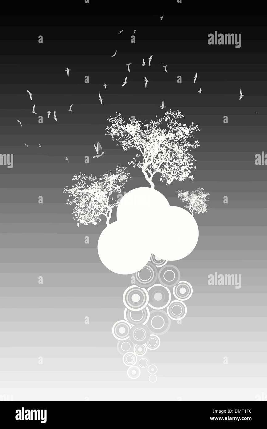 Trees and birds Stock Vector Image & Art - Alamy