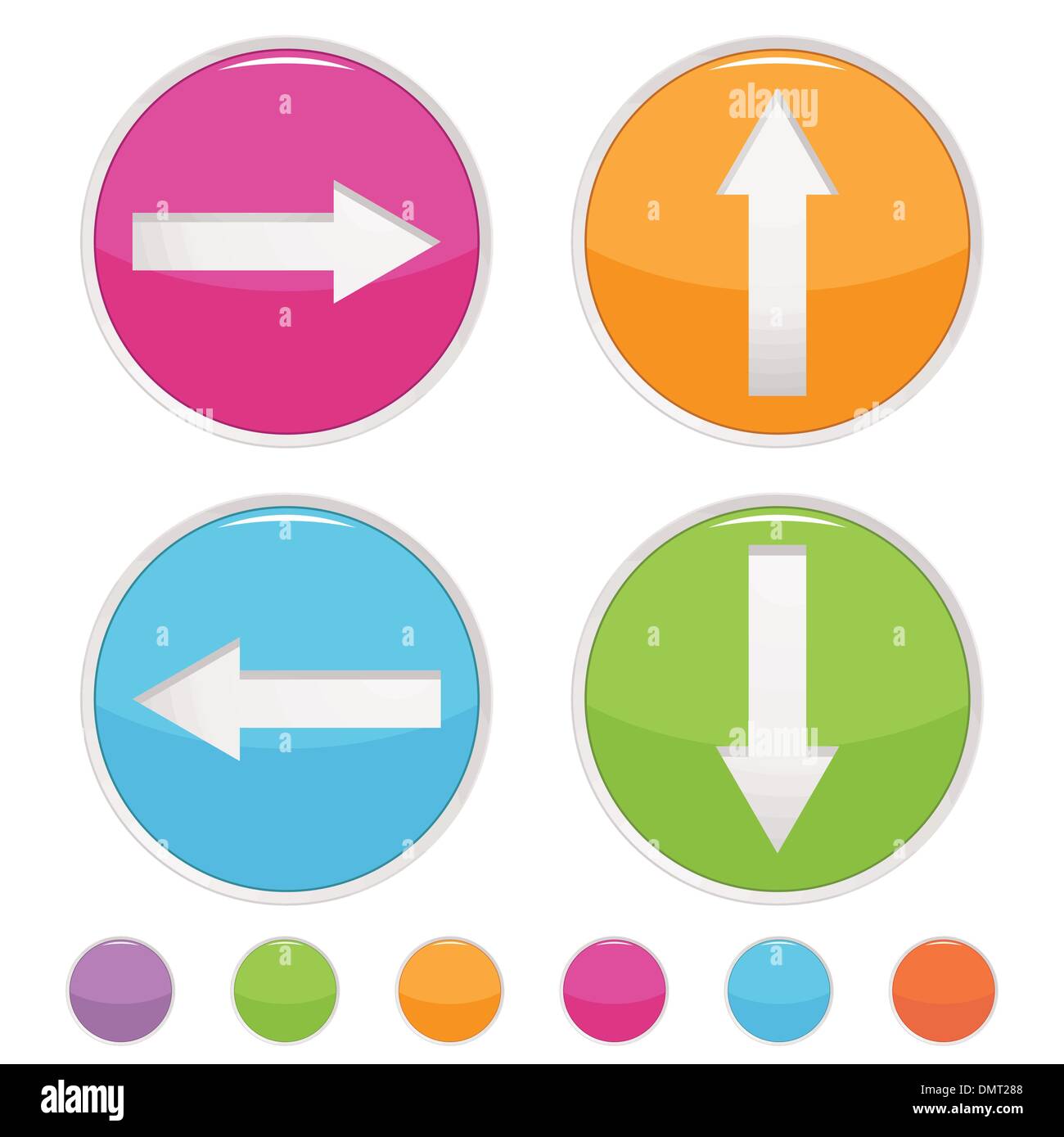 Arrow clip art north hi-res stock photography and images - Alamy