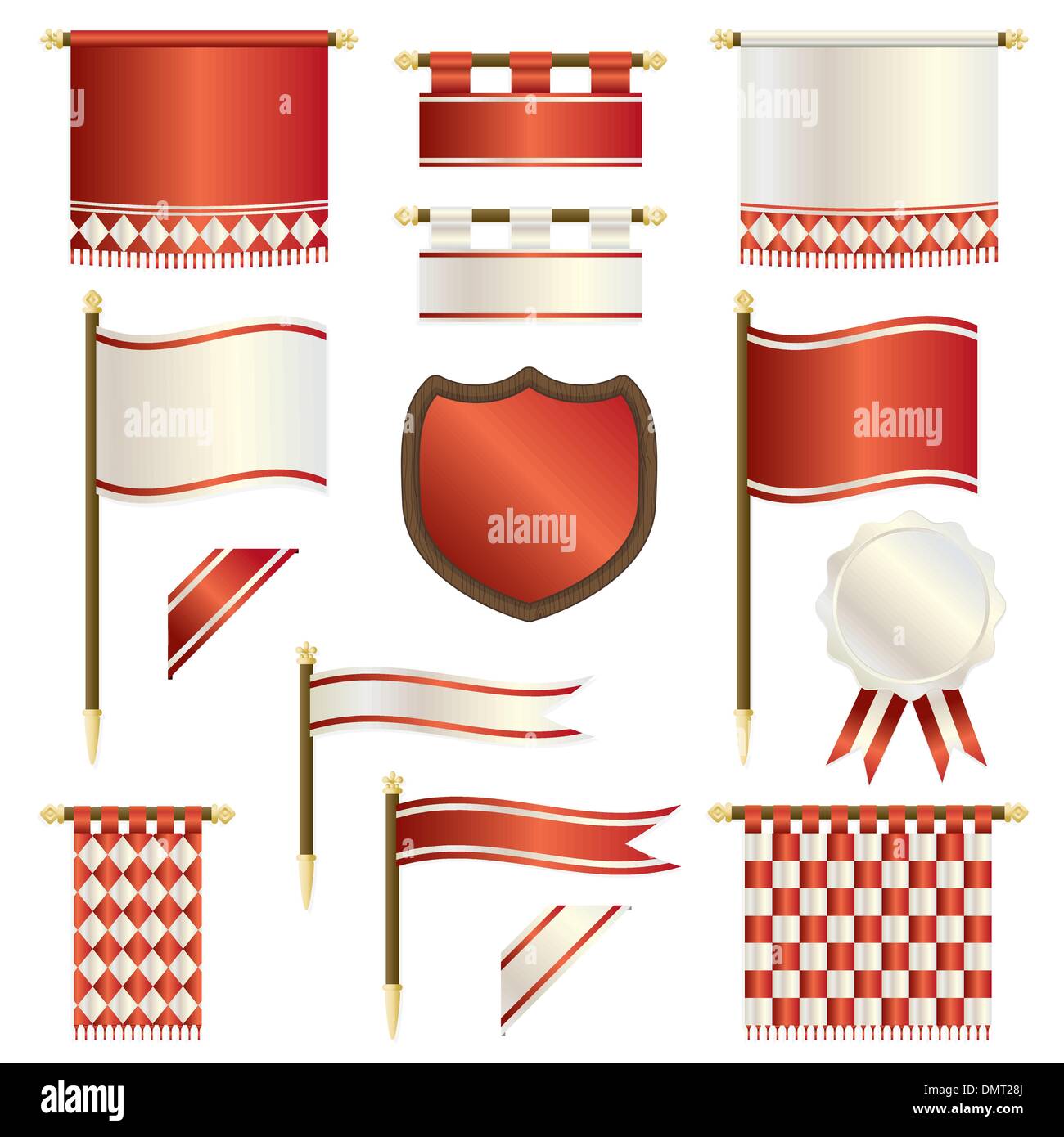 Red and white shield High Resolution Stock Photography and Images - Alamy