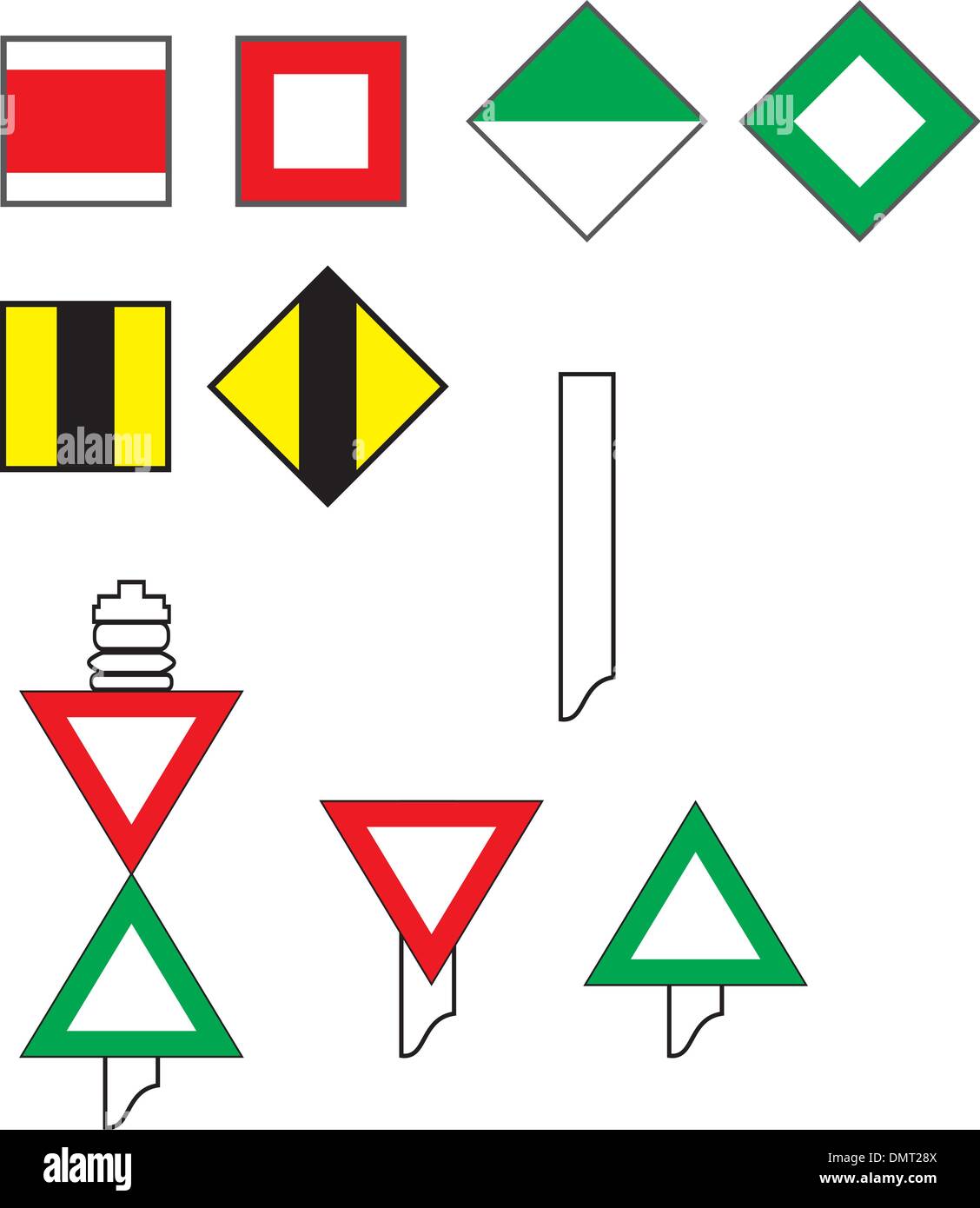 Distance signs Stock Vector Images - Alamy