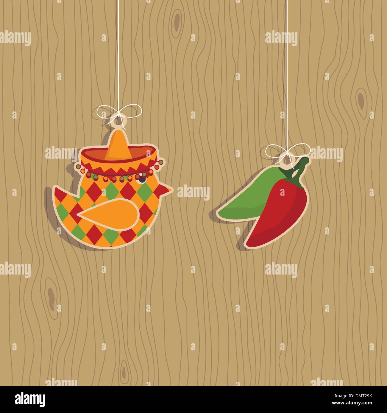 Hanging chilli Stock Vector Images - Alamy