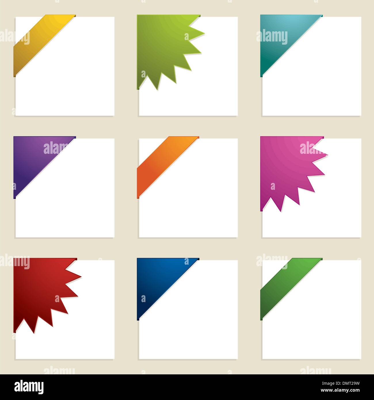 Corner sign Stock Vector Images - Alamy