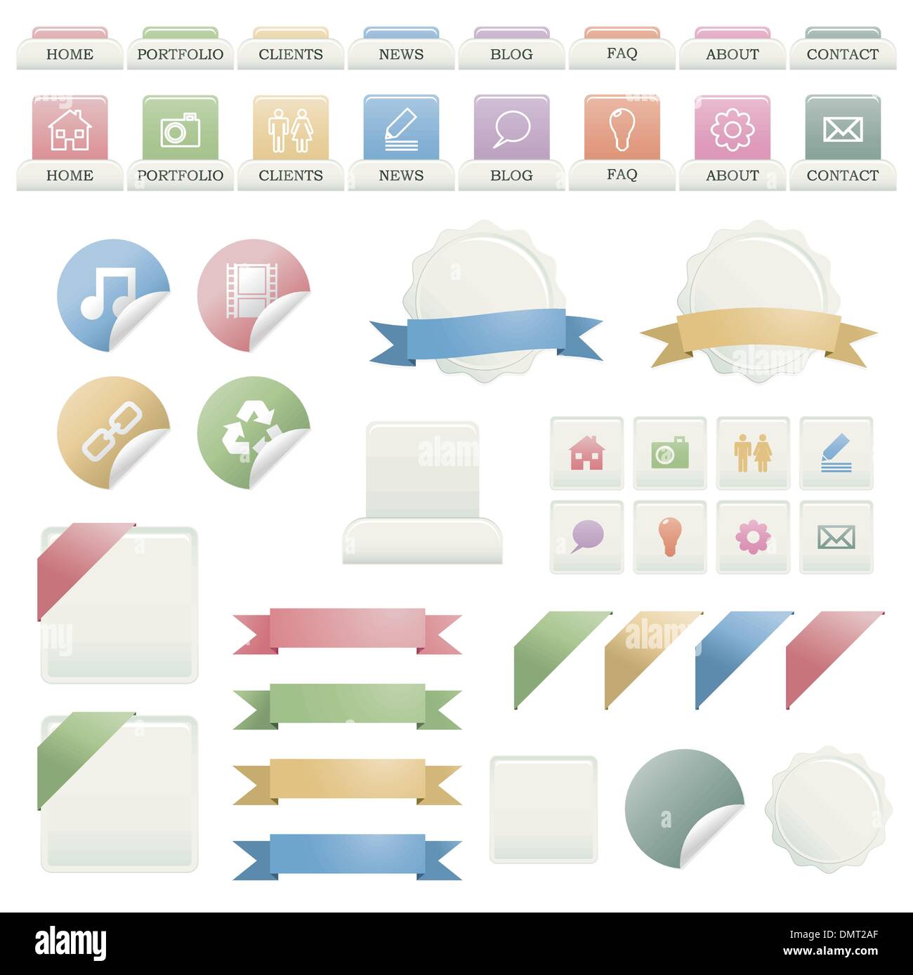 Web Elements Vector Vectors Hi Res Stock Photography And Images Alamy